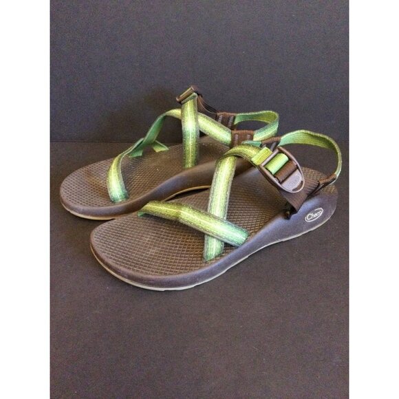 Chaco | Shoes | Chaco Womens Zcloud Flat Sandal Adjustable Straps Green ...